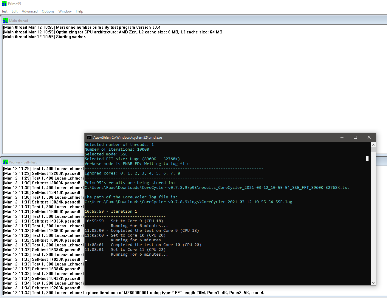 CoreCycler - Tool zum Testen der Curve Optimizer Einstellungen | Seite ...