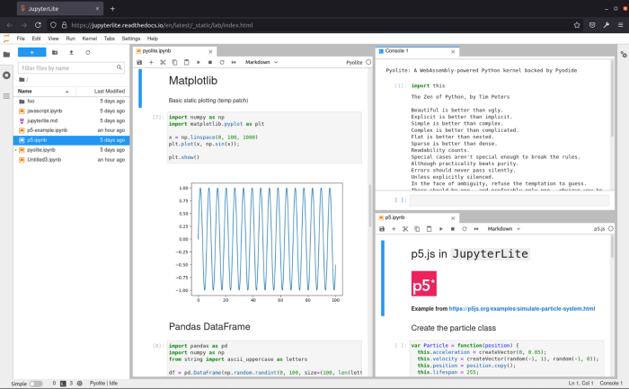 Neues vom JupyterLab-Projekt: JupyterLite, eine JupyterLab-Distribution ...