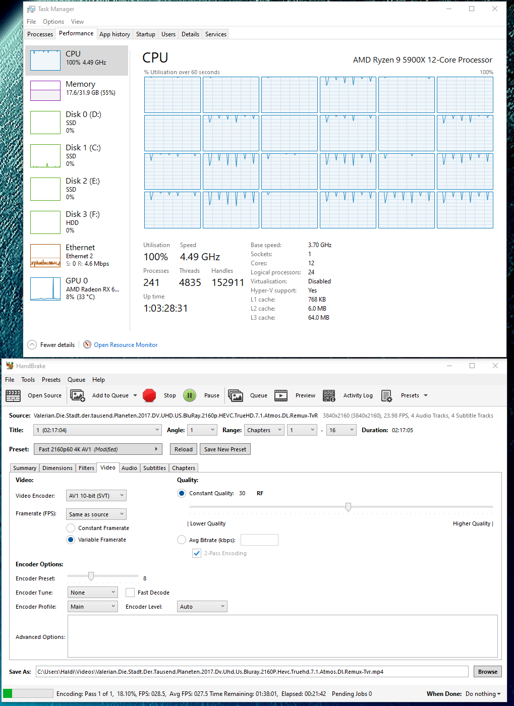 News - HandBrake 1.6.0: Unterstützung von AV1-Encoding auf CPUs und ...