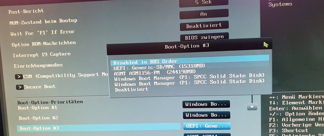 Booten von Samsung SSD auf PA09-HS M.2 PCIE Adapter | ComputerBase Forum