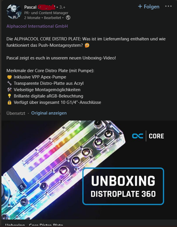 der8auer zerlegt Igor's Test Alphacool Apex Stealth Metal Fan | Seite ...