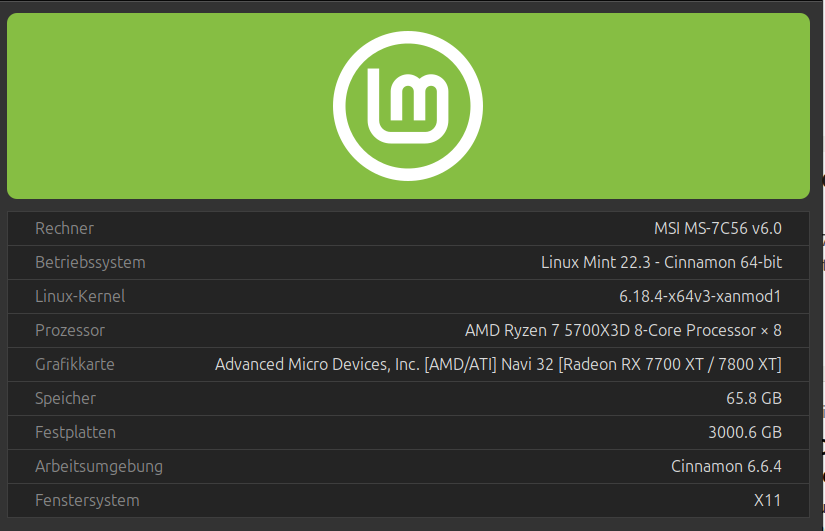 Linux Mint 22.3 verfügbar | ComputerBase Forum