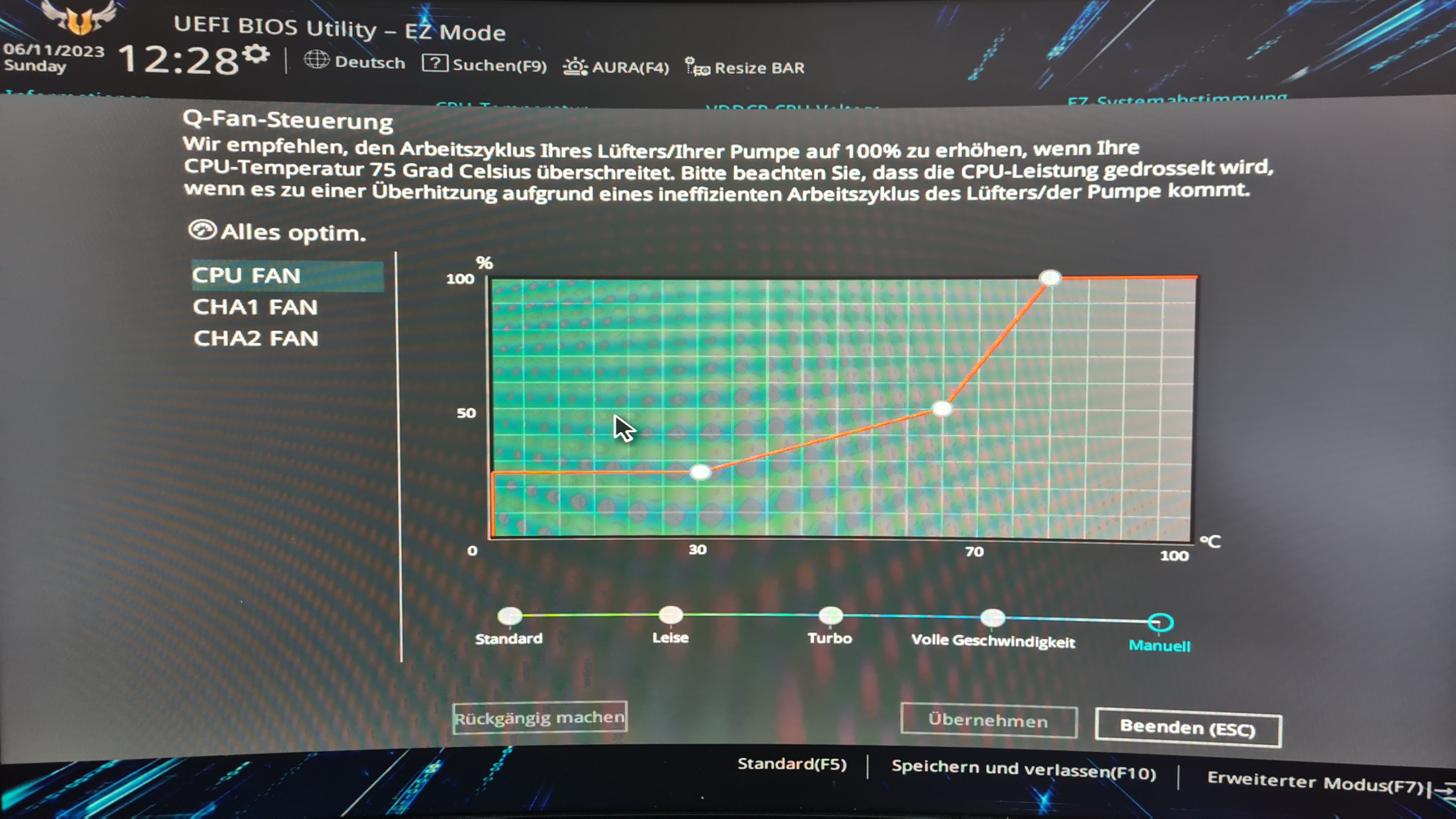 Lüfterkurve für den Ryzen 7 5700X in Kombination mit einem Wraith Prism | ComputerBase Forum