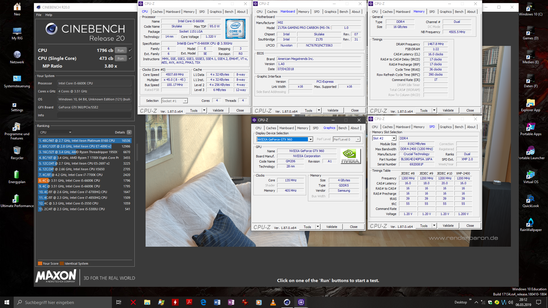 Test - Aktueller CPU-Benchmark: Die Community testet Cinebench R20 ...