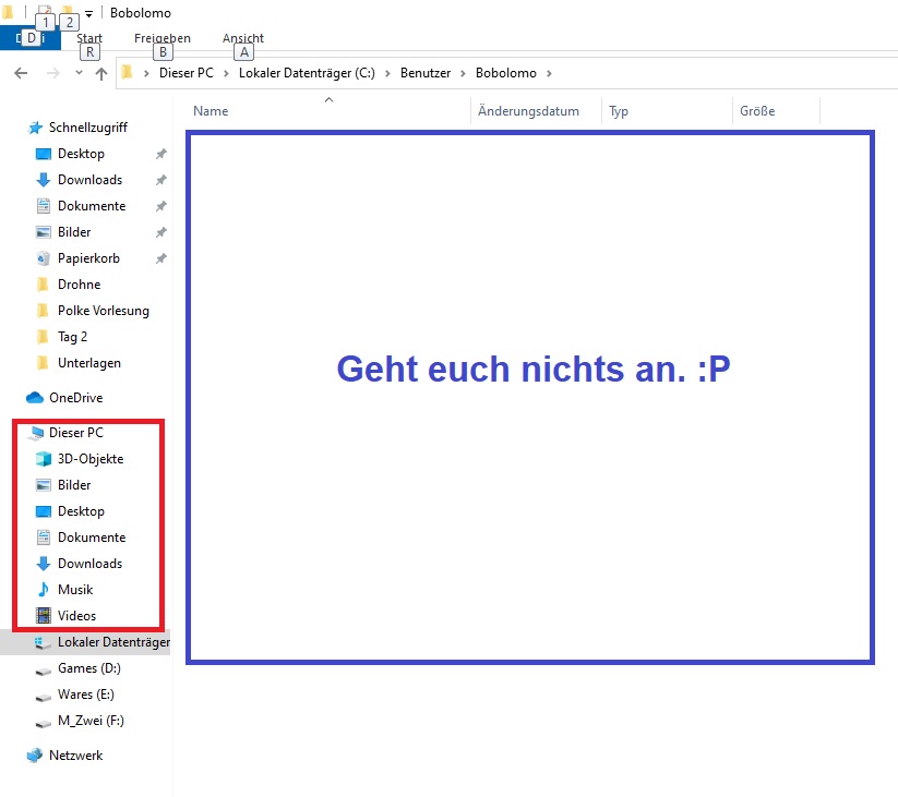 "Benutzer Ordner" erstellen | ComputerBase Forum