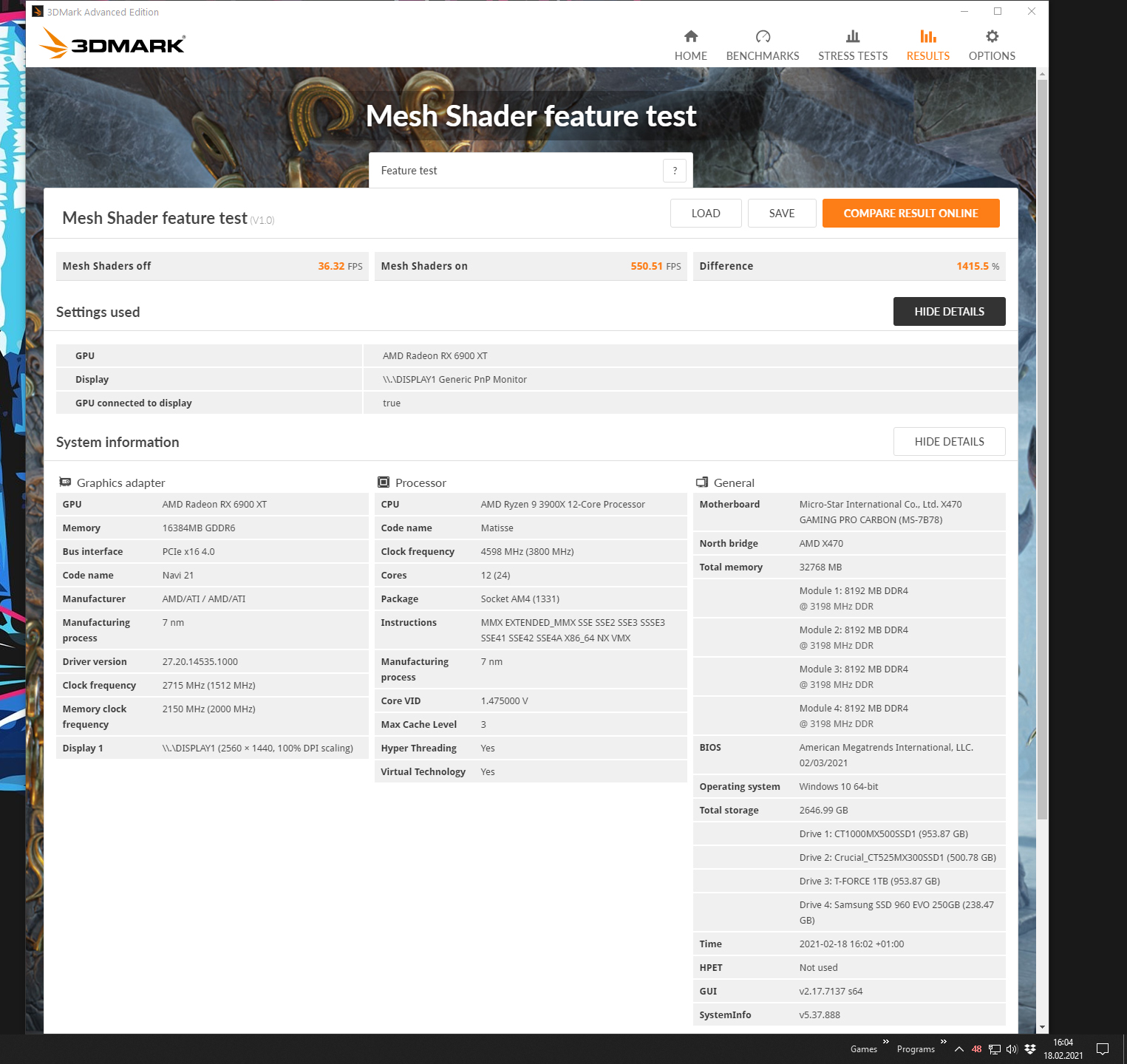 News - 3DMark: Mesh Shader Feature Test veröffentlicht | ComputerBase Forum