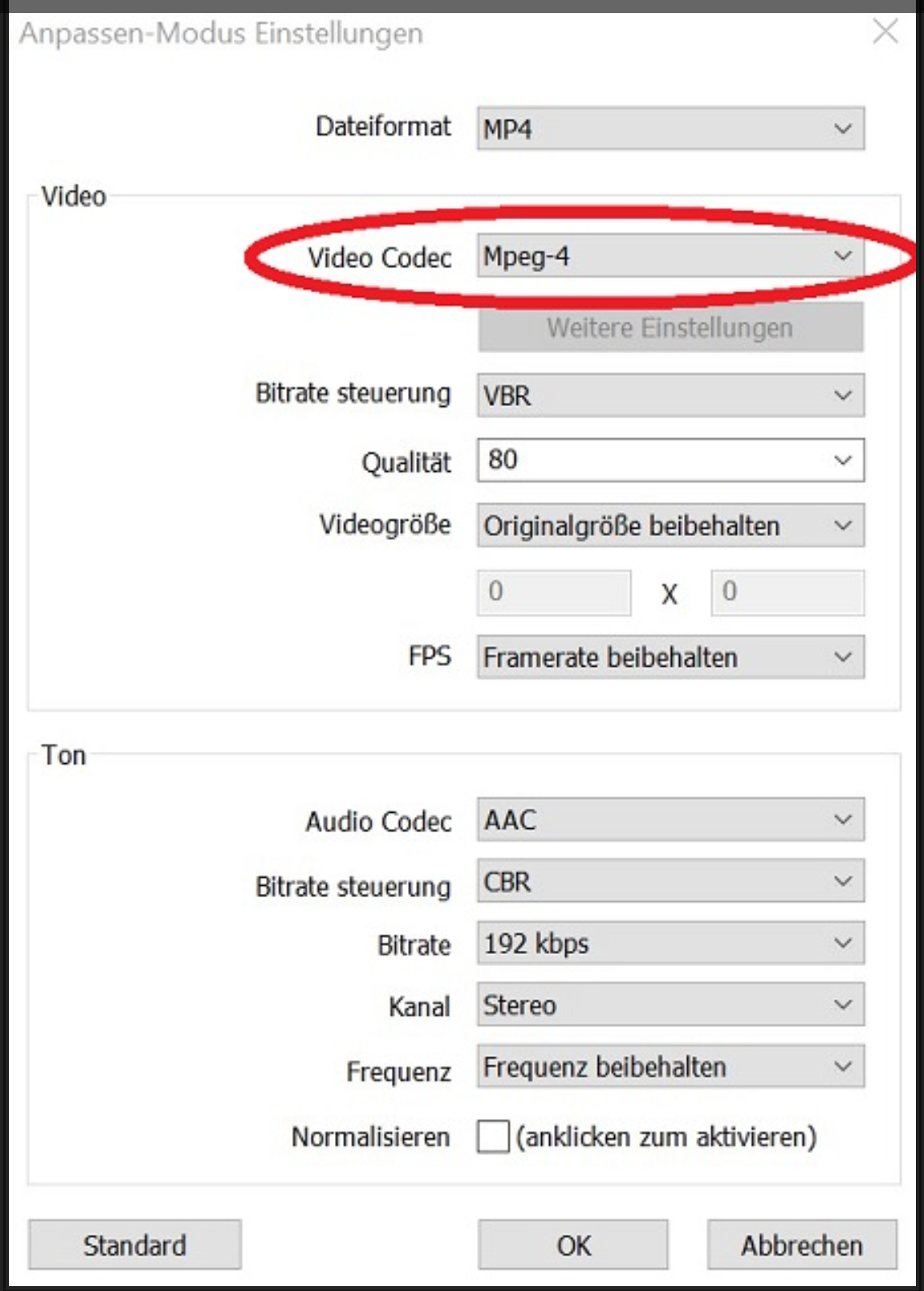 Bandicut: Incorrect Encoding Settings... | ComputerBase Forum