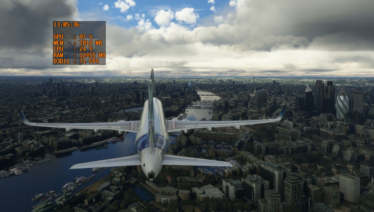 Flight Simulator - MSFS2020 und Anzeige im MSI Afterburner | ComputerBase Forum