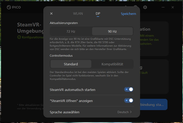 Pico Neo 3 Link - nur 72 Hz in SteamVR verfügbar | ComputerBase Forum