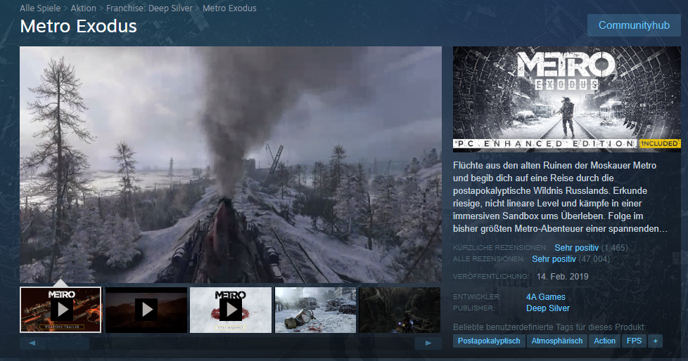 Test - Metro Exodus PC Enhanced im Test: Eindrucksvolle Beleuchtung ...