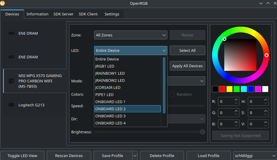 OpenRGB Setup | ComputerBase Forum
