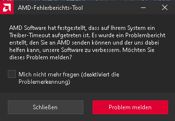 AMD Treiber Timeout | ComputerBase Forum